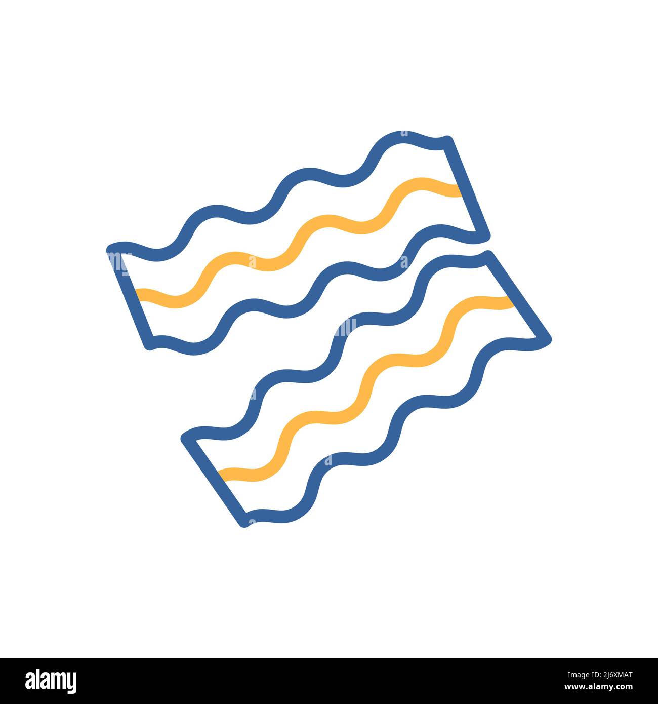 Bacon pieces isolated icon. Farm animal sign. Graph symbol for your web ...