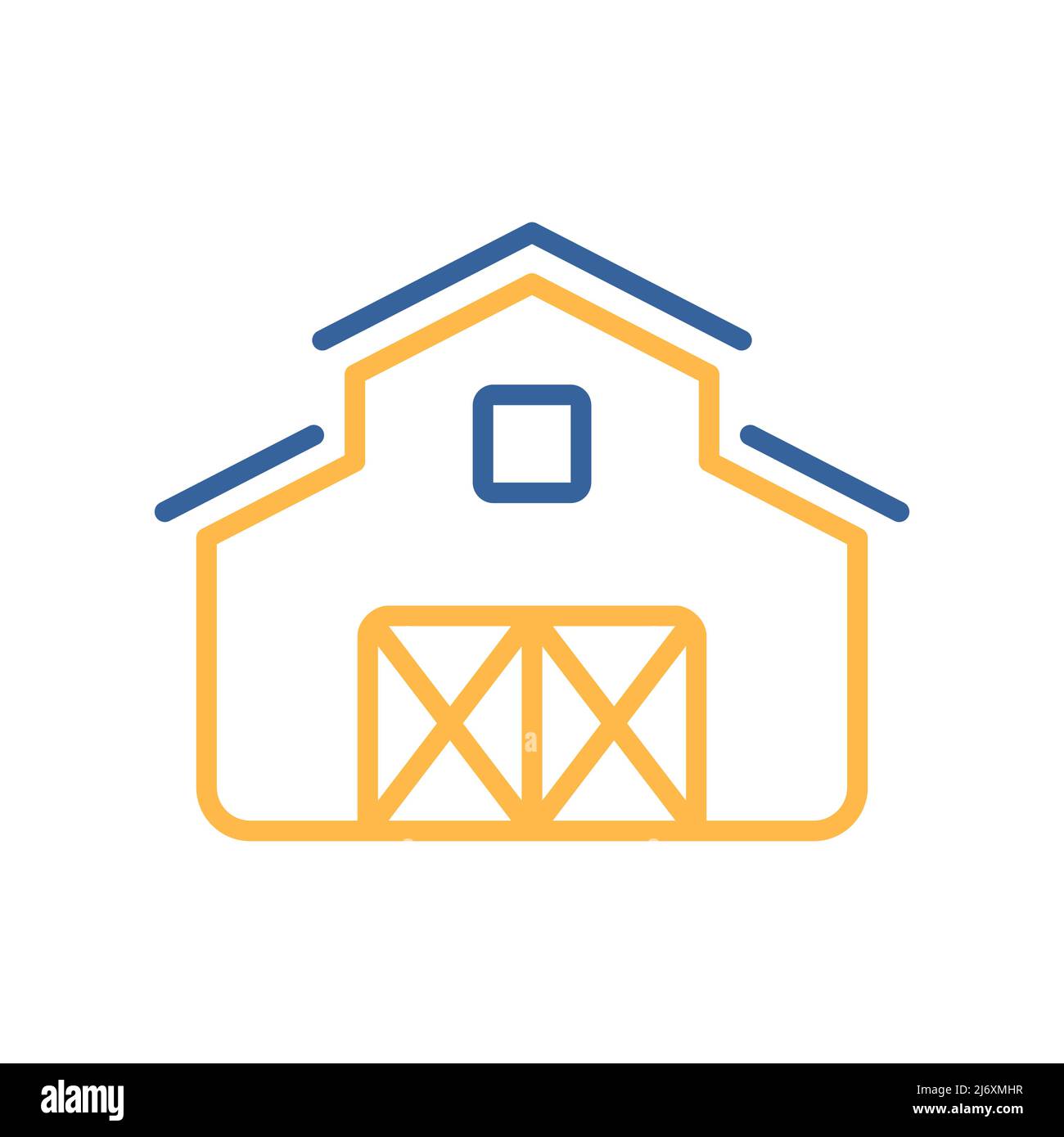 Barn isolated icon. Farm animal sign. Graph symbol for your web site ...