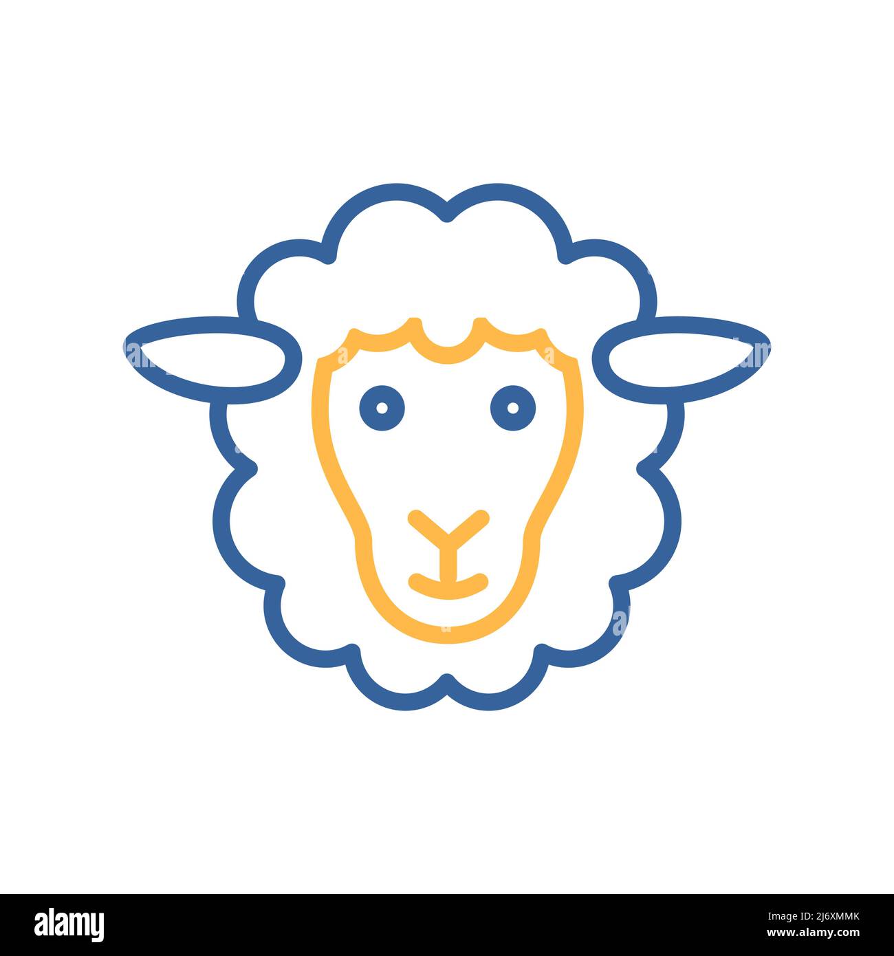 Sheep isolated icon. Animal head. Farm sign. Graph symbol for your web ...