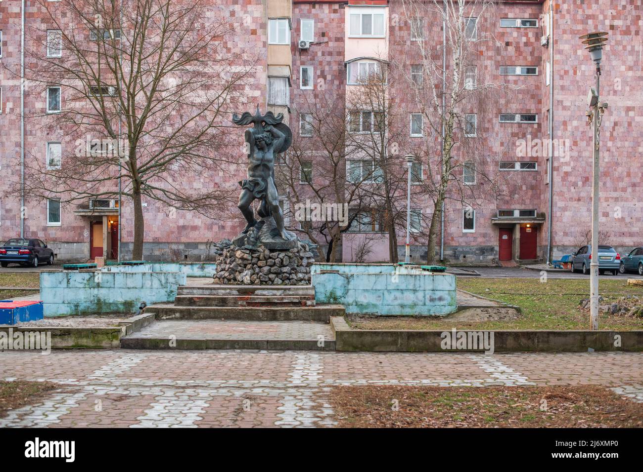View of the city of Slavutych, Ukraine. Slavutych is a city in northern ...