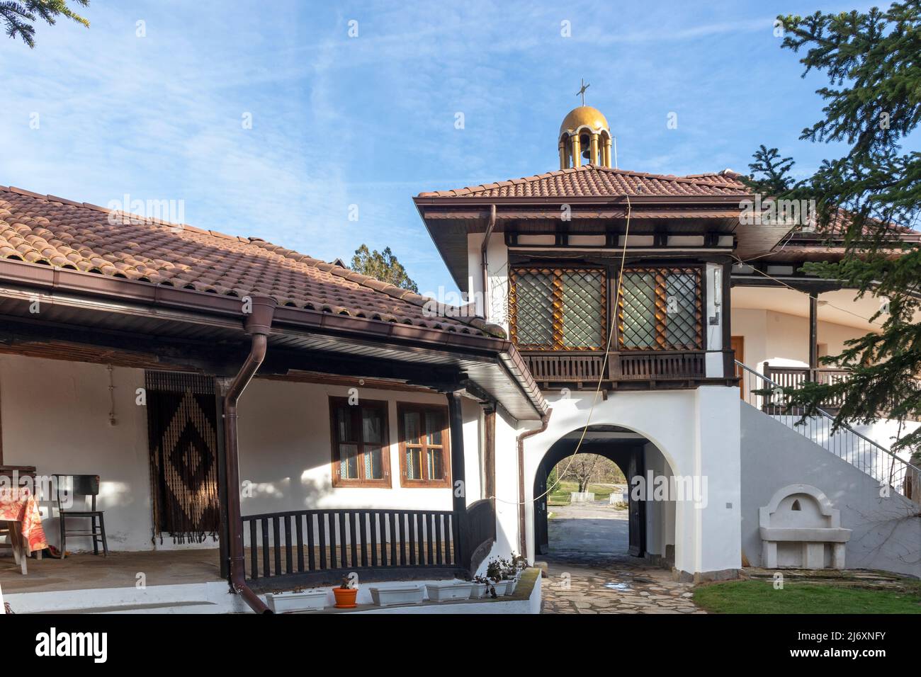 Orthodox ustrem monastery of the holy trinity hi-res stock photography ...