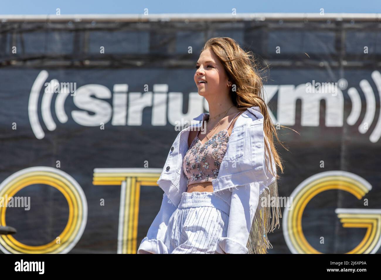 Callista Clark during Stagecoach Music Festival on May 1, 2022, at ...