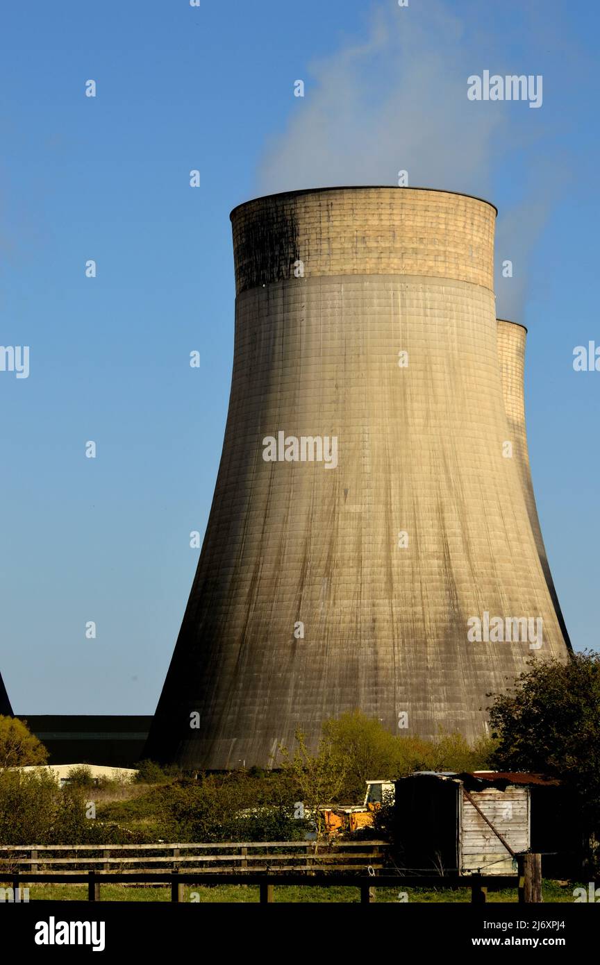Ratcliffe Power Station, Nottingham - 19 April 2021: Views of Ratcliffe ...