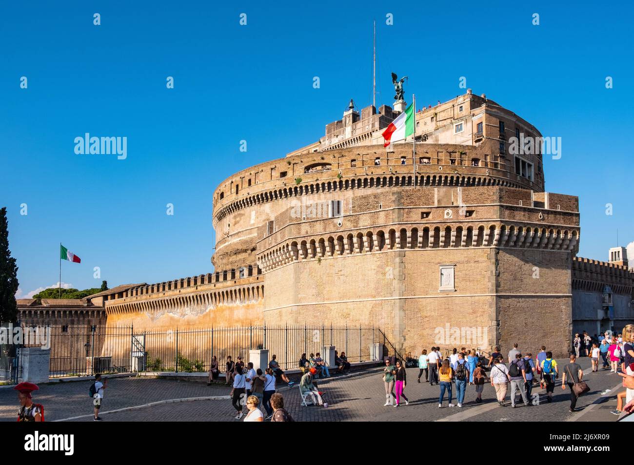 Rome, Italy - May 25, 2018: Castel Sant'Angelo fortress, Castle of the ...