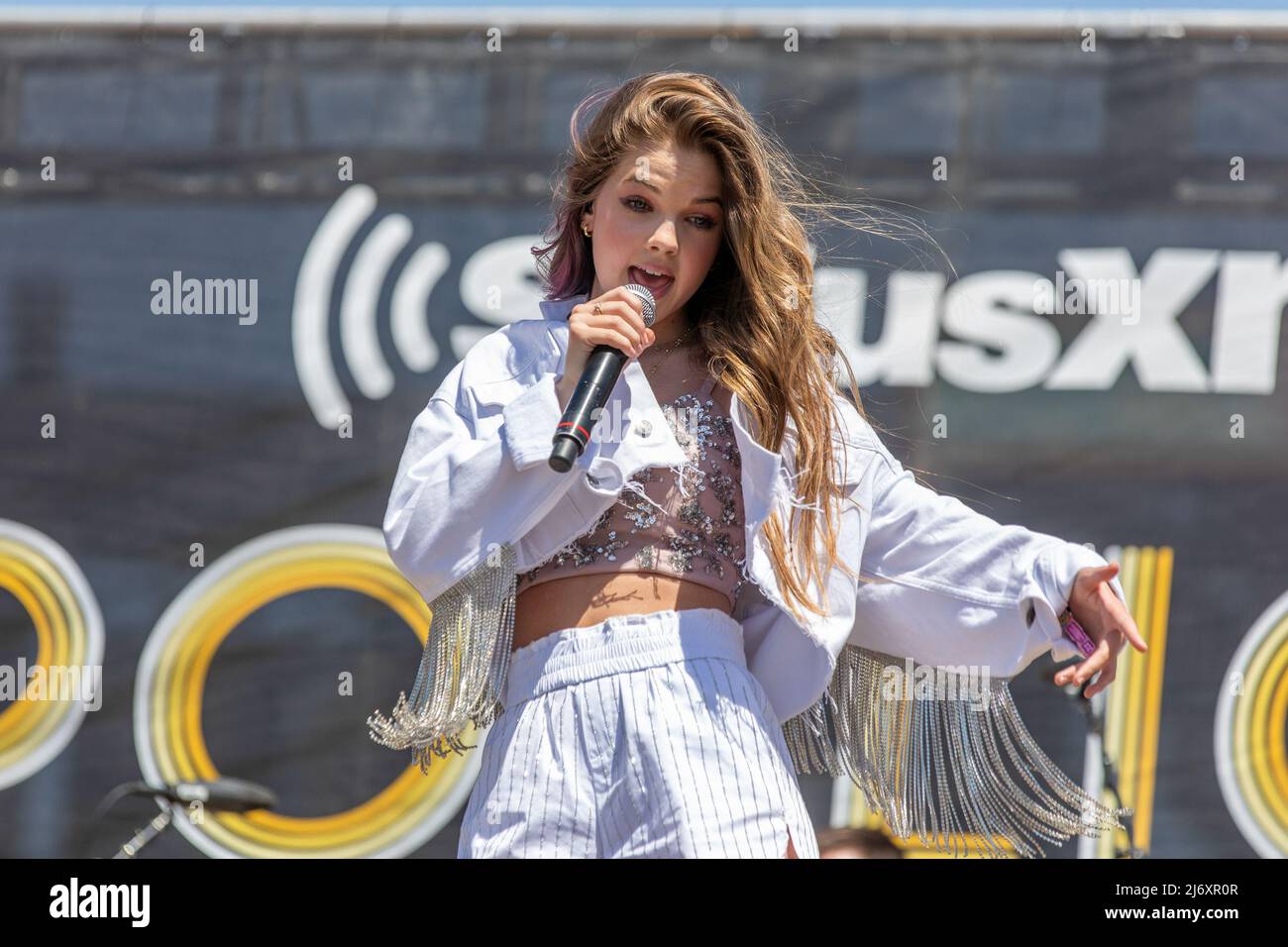 Callista Clark during Stagecoach Music Festival on May 1, 2022, at ...