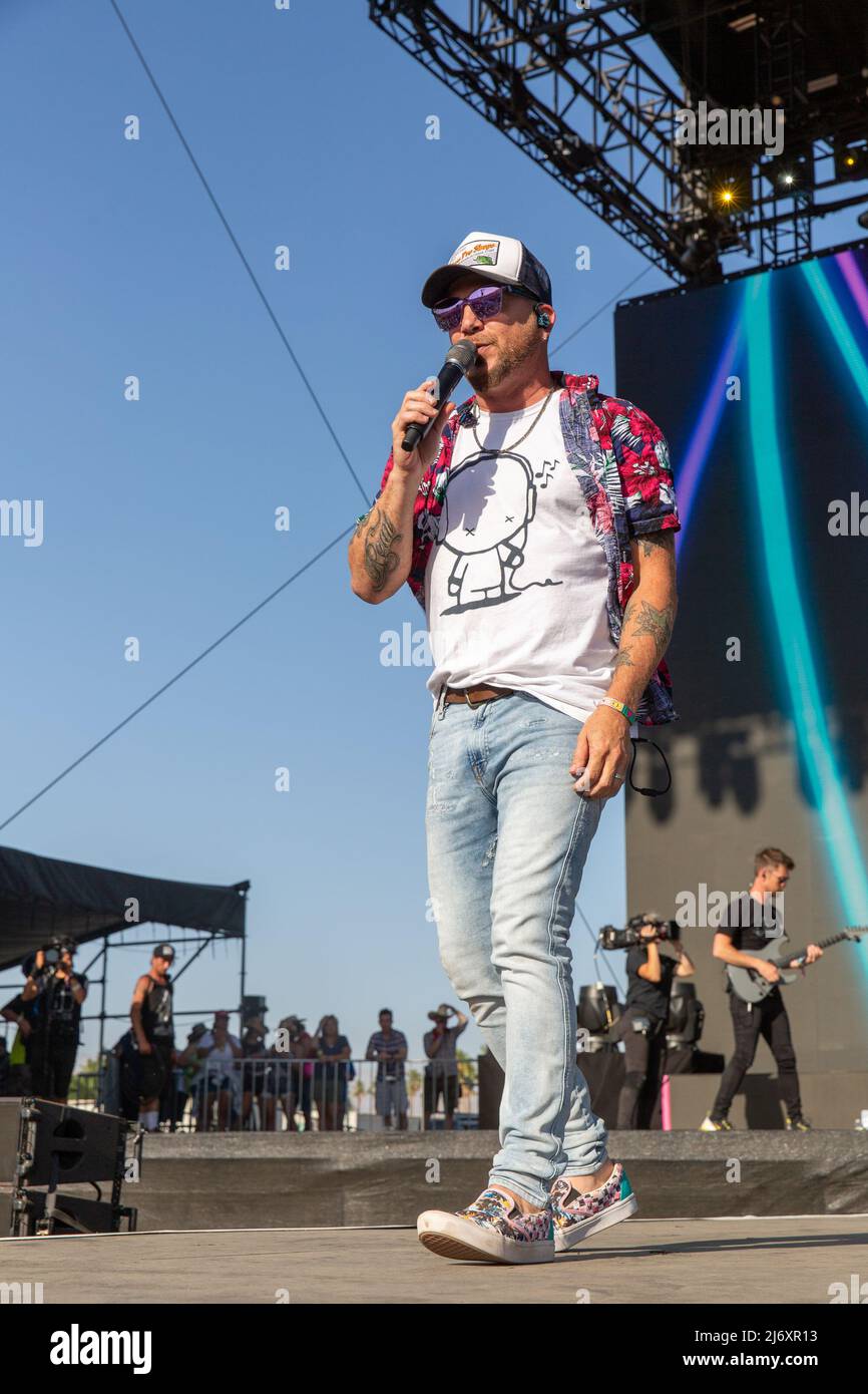 Chris Lucas of LoCash during Stagecoach Music Festival on May 1, 2022 ...