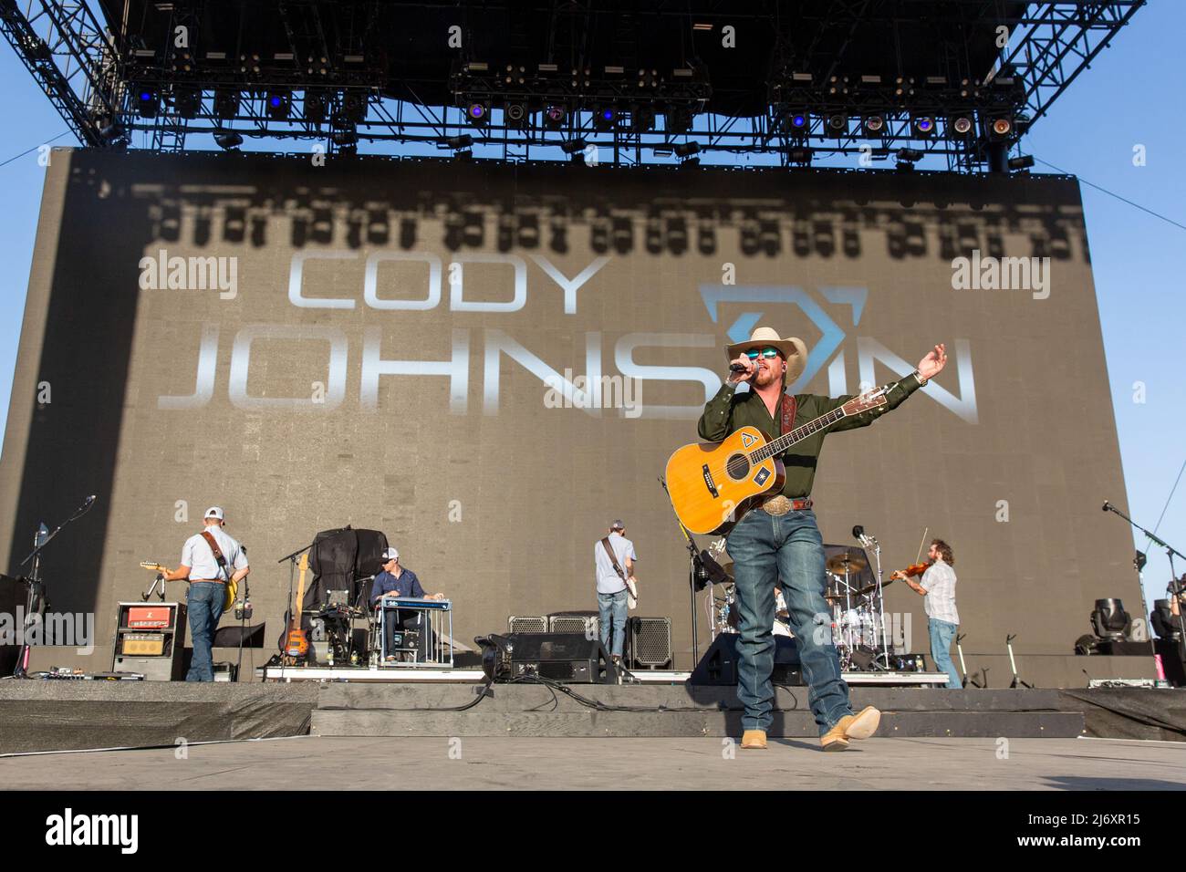 Cody Johnson during Stagecoach Music Festival on May 1, 2022, at Empire ...