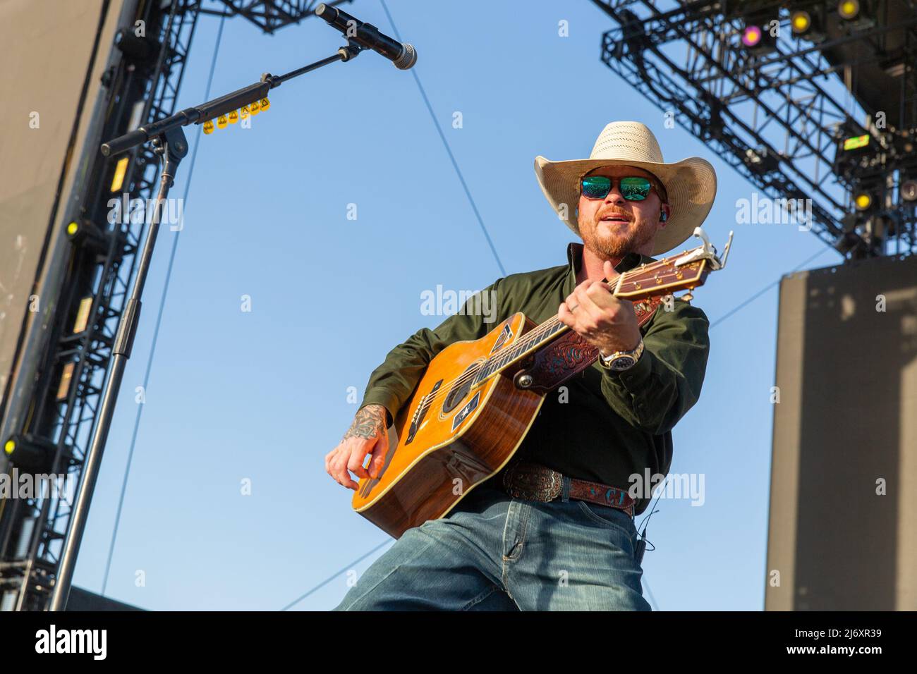 Cody Johnson during Stagecoach Music Festival on May 1, 2022, at Empire ...