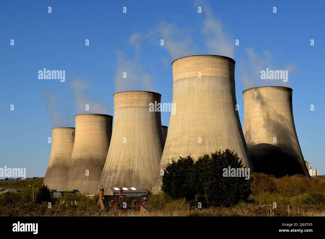 Ratcliffe Power Station, Nottingham - 19 April 2021: Views of Ratcliffe ...