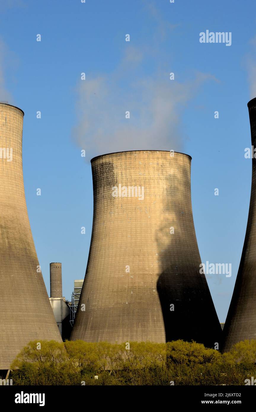 Ratcliffe Power Station, Nottingham - 19 April 2021: Views of Ratcliffe ...