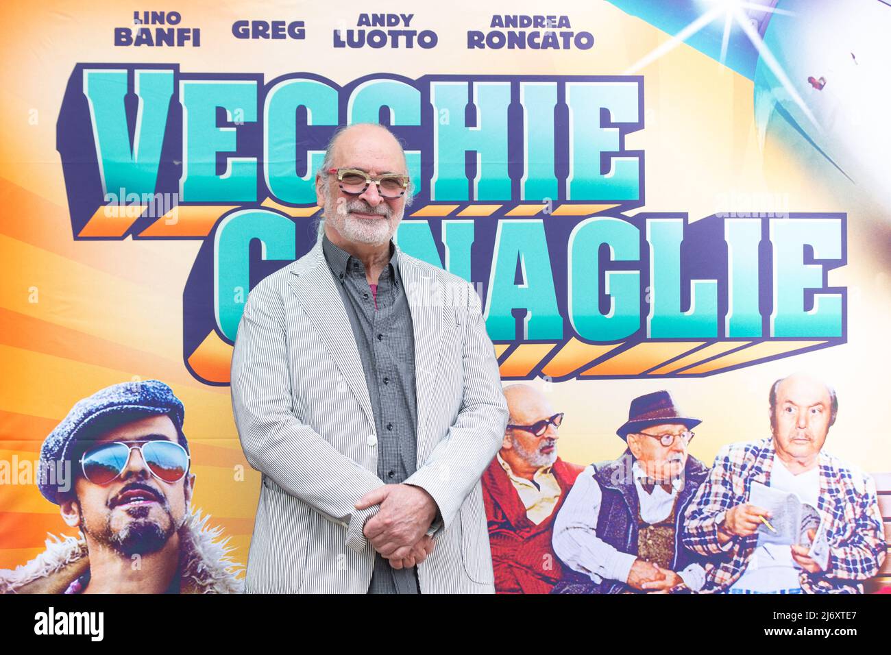 Andy Luotto attends the photocall of the Italian film "Vecchie Canaglie ...