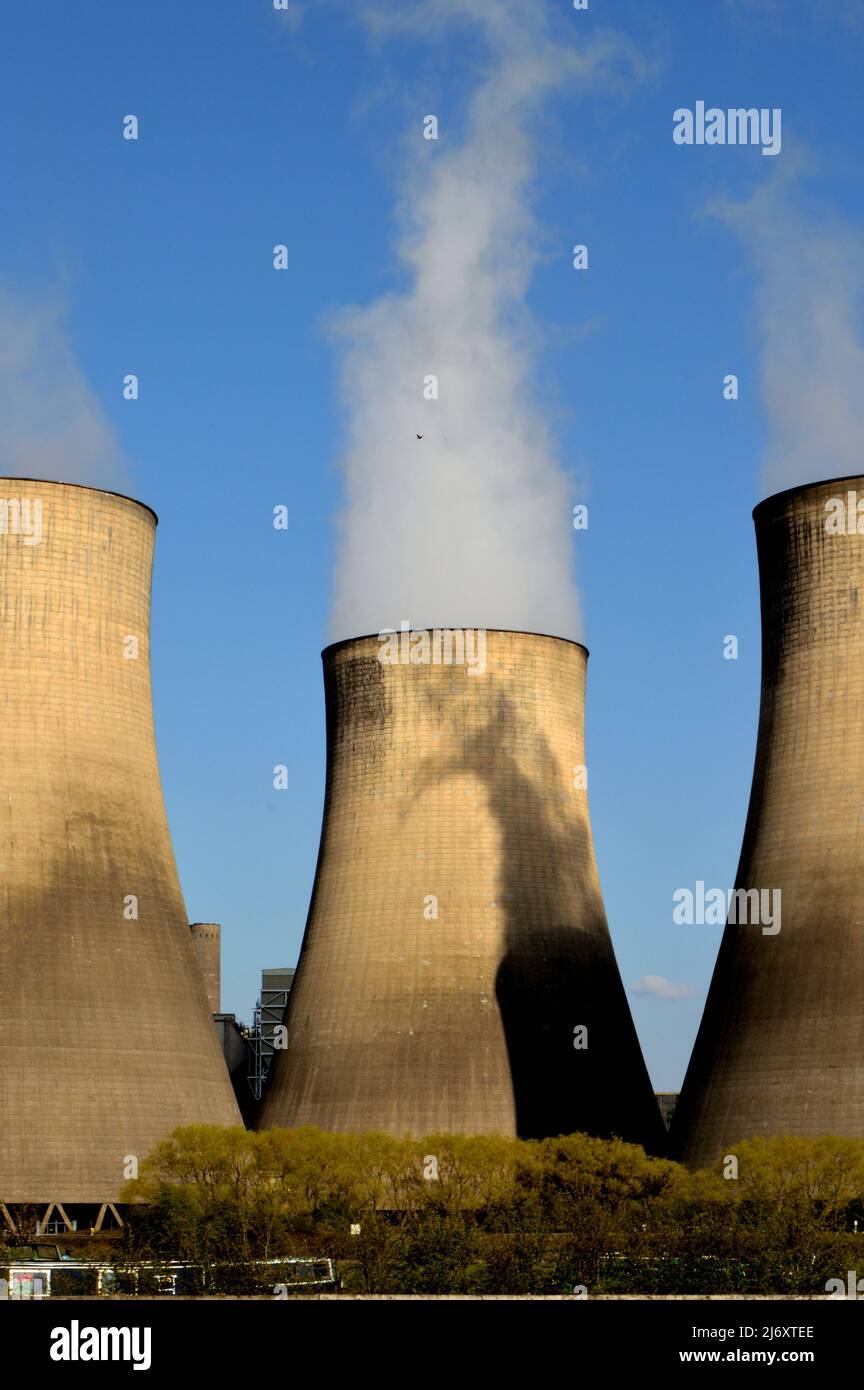 Ratcliffe Power Station, Nottingham - 19 April 2021: Views of Ratcliffe ...