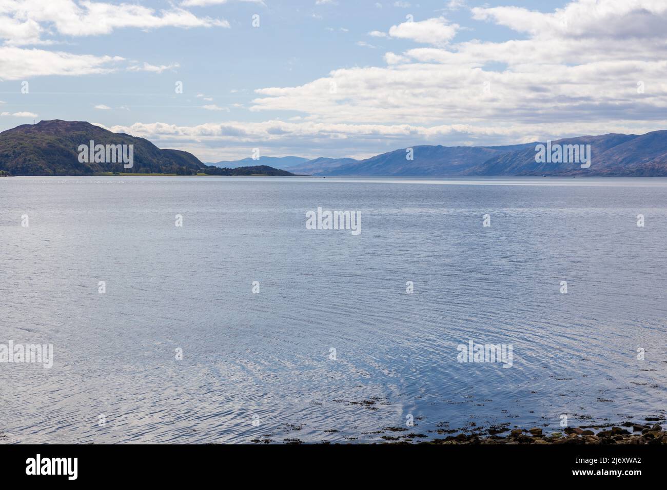 Viewpoint over Loch nan Uamh, A830, Scottish Highlands, Scotland, West ...