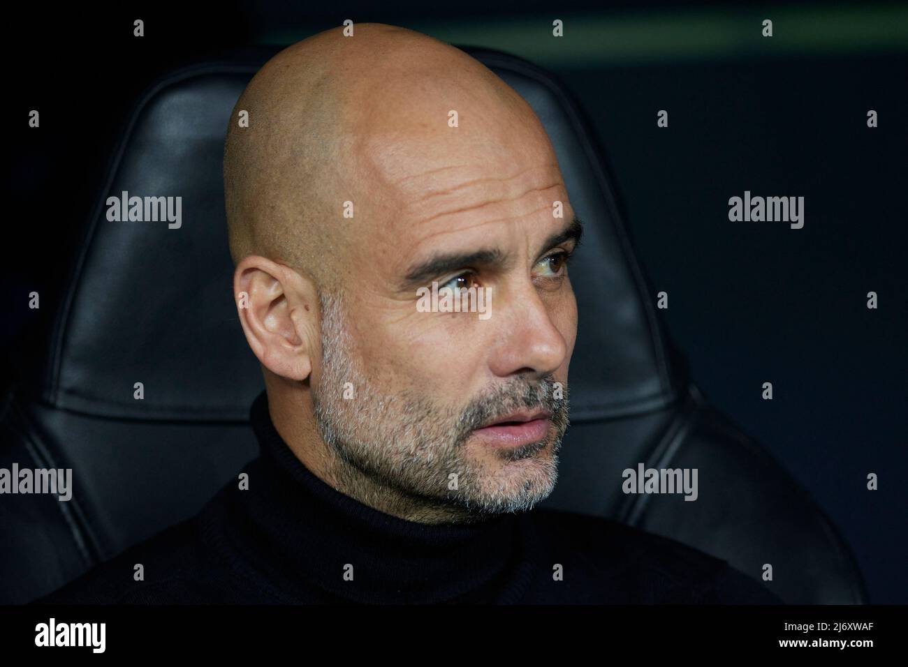 Manchester City head coach Pep Guardiola during the UEFA Champions ...