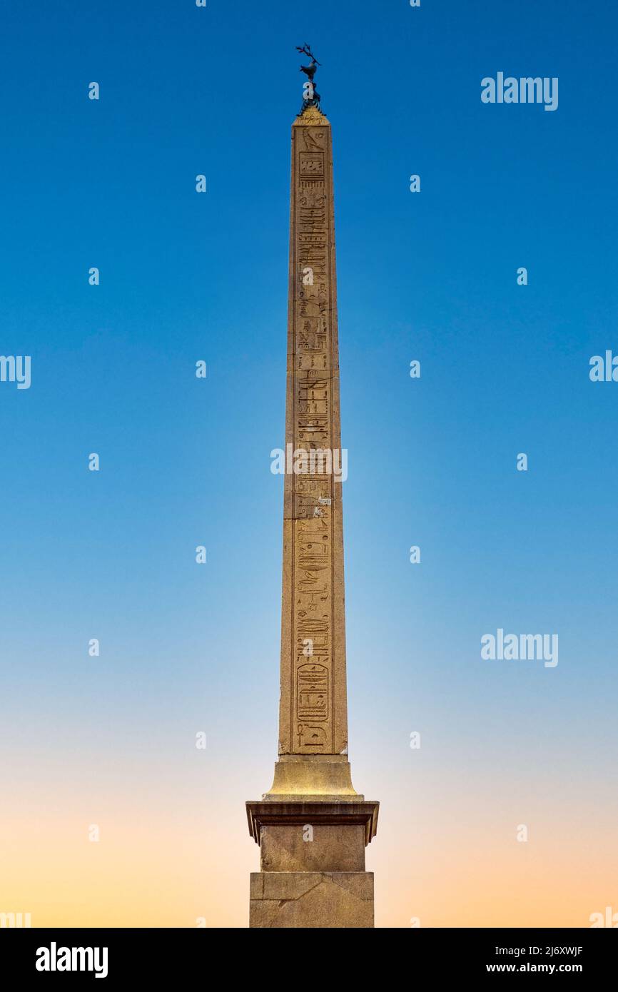 Rome, Italy - May 27, 2018: Ancient Egyptian obelisk at St. Peter ...