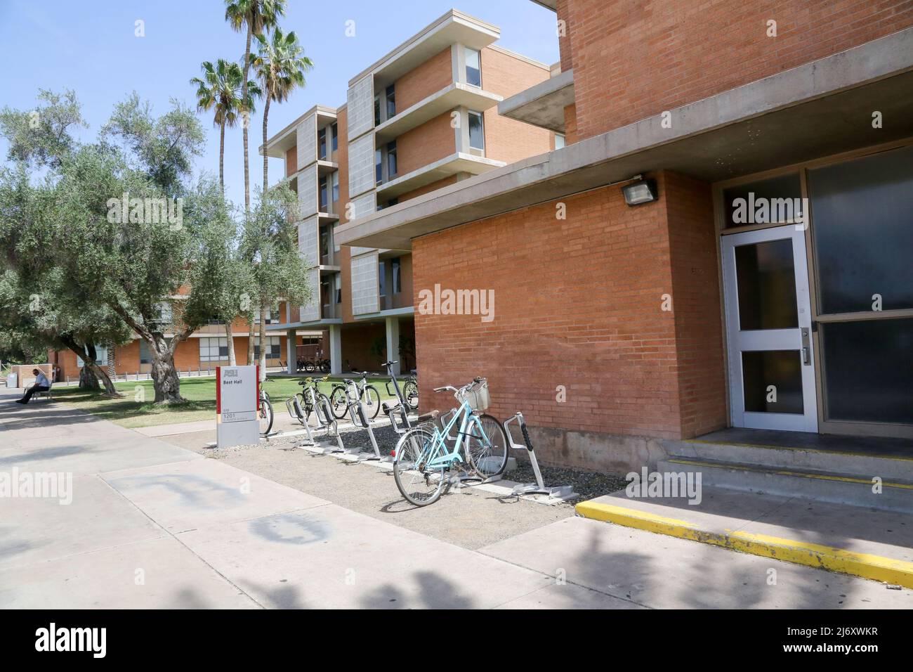 Arizona State University main campus buildings as seen here in Tempe ...
