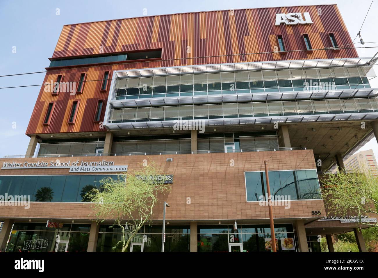 Arizona State University downtown Phoenix campus buildings as seen in ...