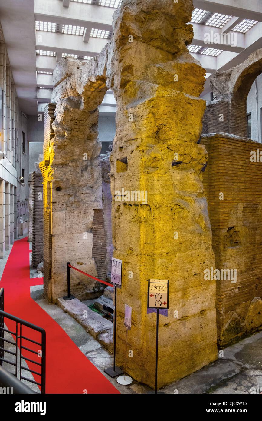 Rome, Italy - May 27, 2018: Archeological exposition of Stadium of ...