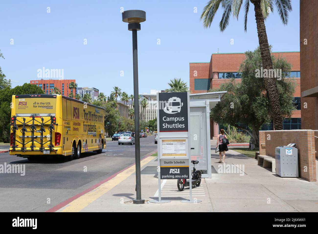 Arizona State University main campus buildings as seen here in Tempe ...