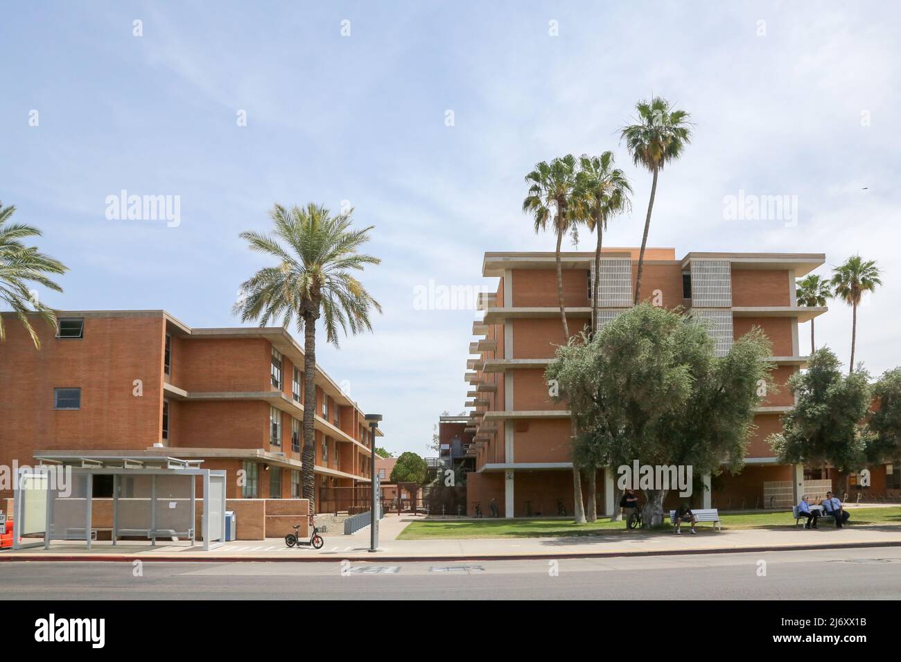 Arizona State University main campus buildings as seen here in Tempe ...