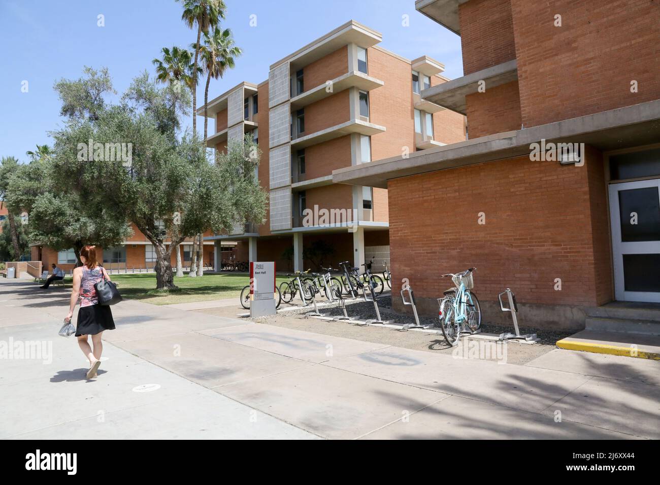 Arizona State University main campus buildings as seen here in Tempe ...