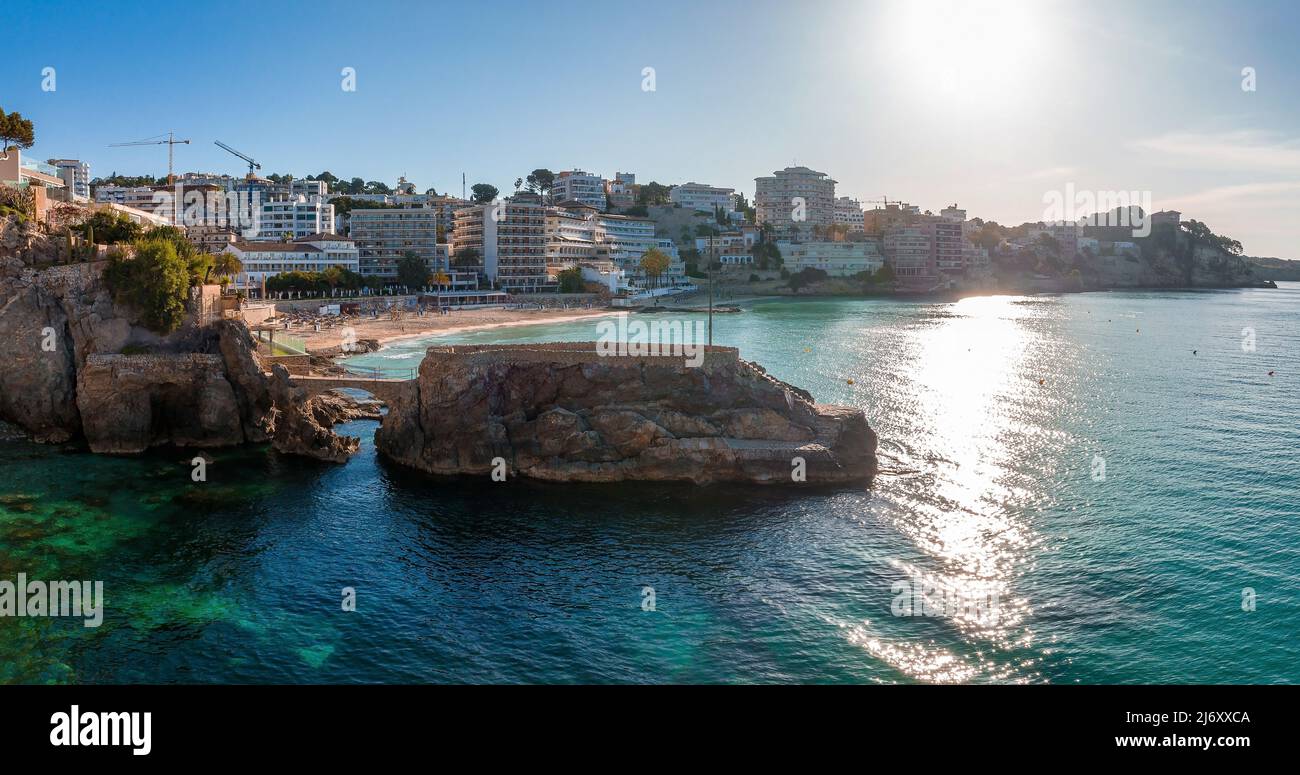 Aerial view of the capital of Mallorca - Palma de Mallorca in Spain ...