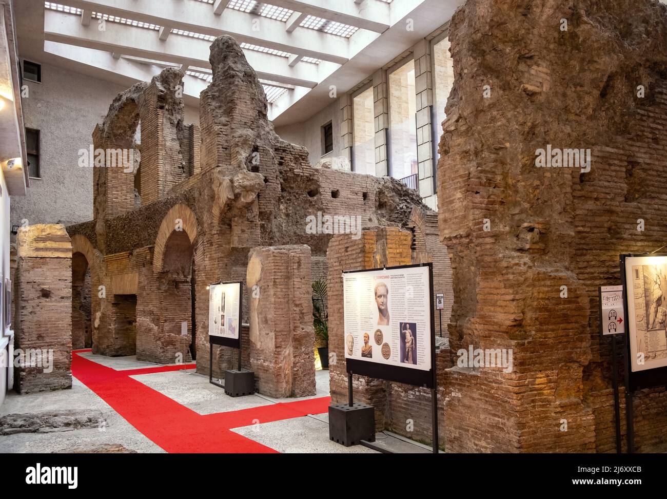 Rome, Italy - May 27, 2018: Archeological exposition of Stadium of ...