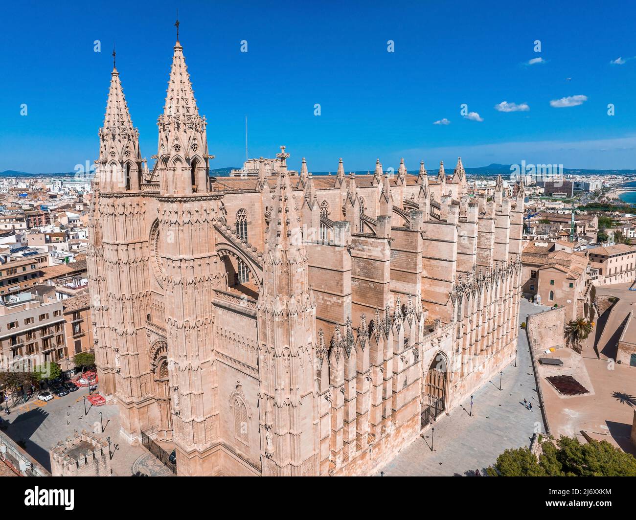 Gothic medieval cathedral of Palma de Mallorca in Spain Stock Photo - Alamy