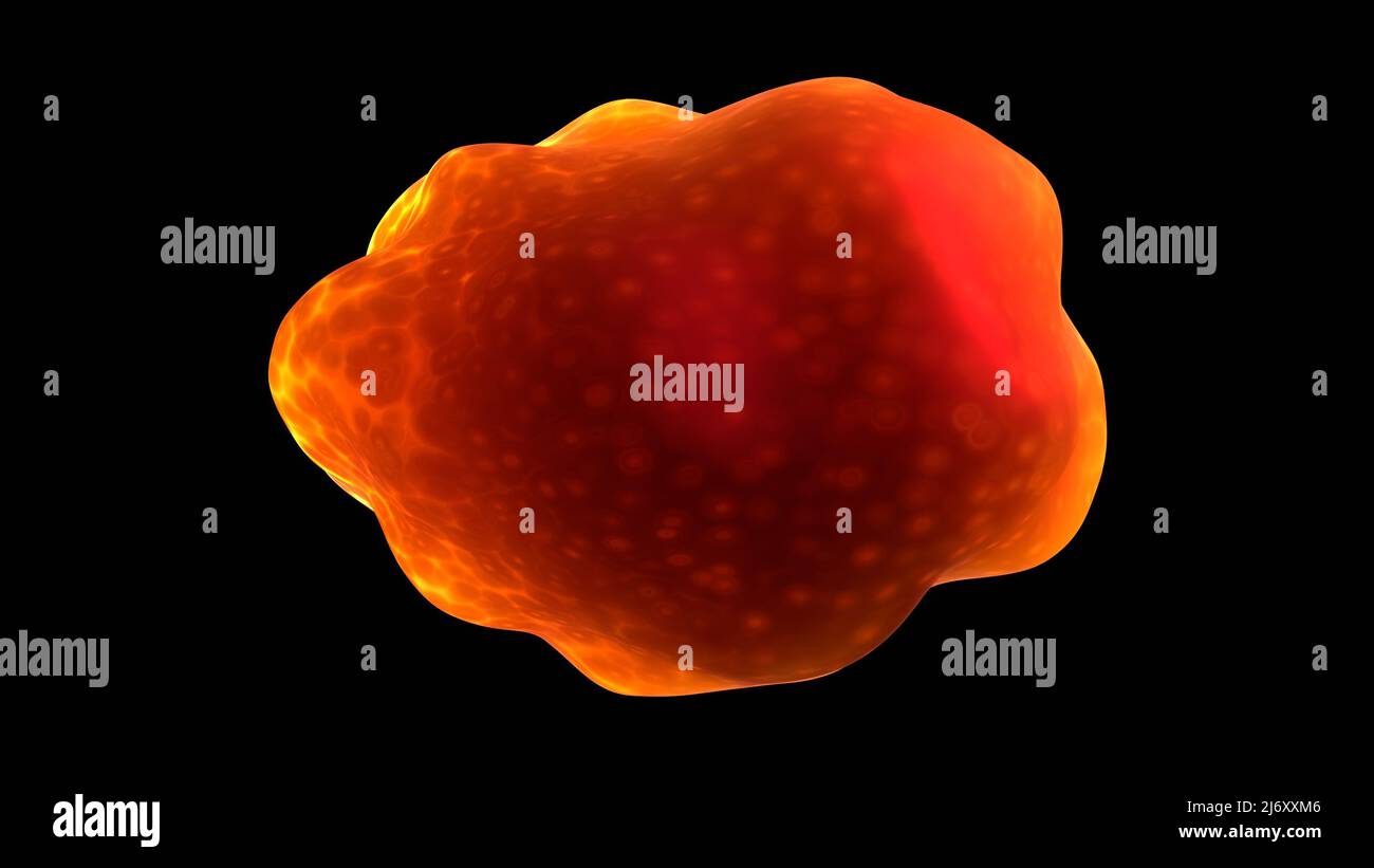 Organoids 3d illustration render Glowing Organoids . Back lit, back ...