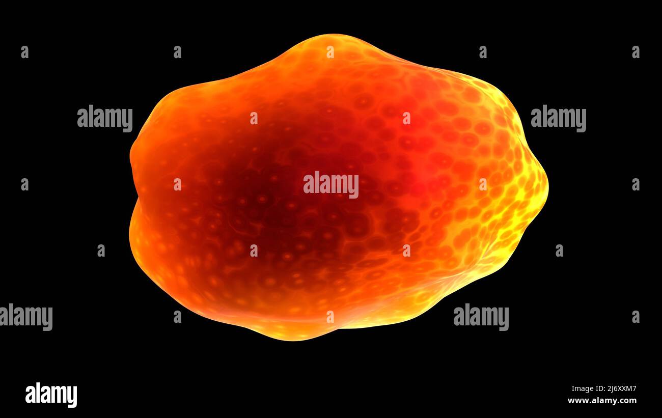 Organoids 3d illustration render Glowing Organoids . Back lit, back ...