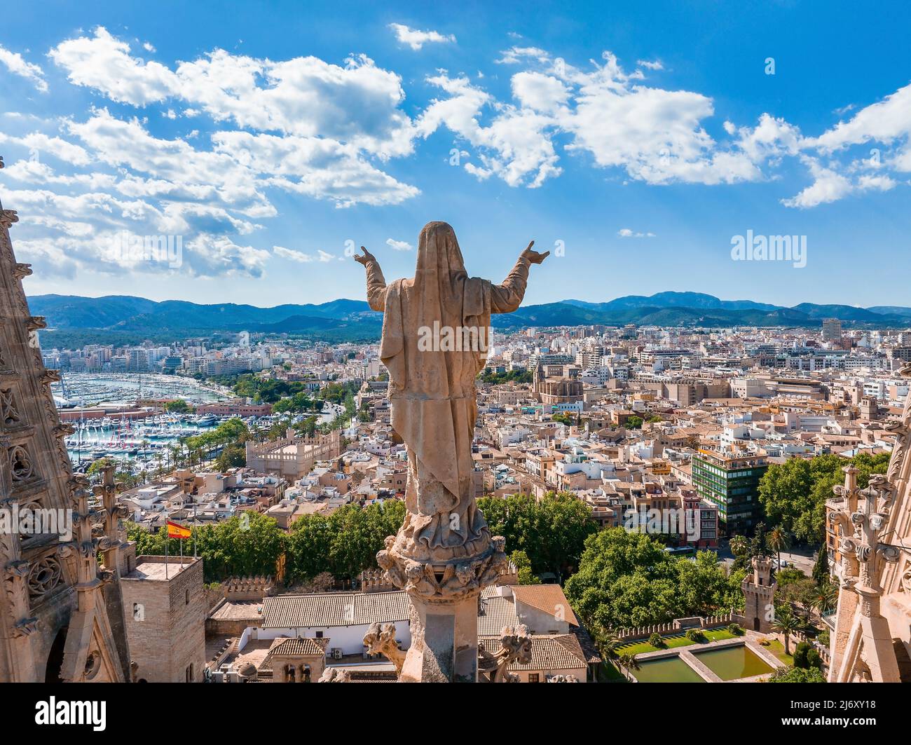 Gothic medieval cathedral of Palma de Mallorca in Spain Stock Photo - Alamy