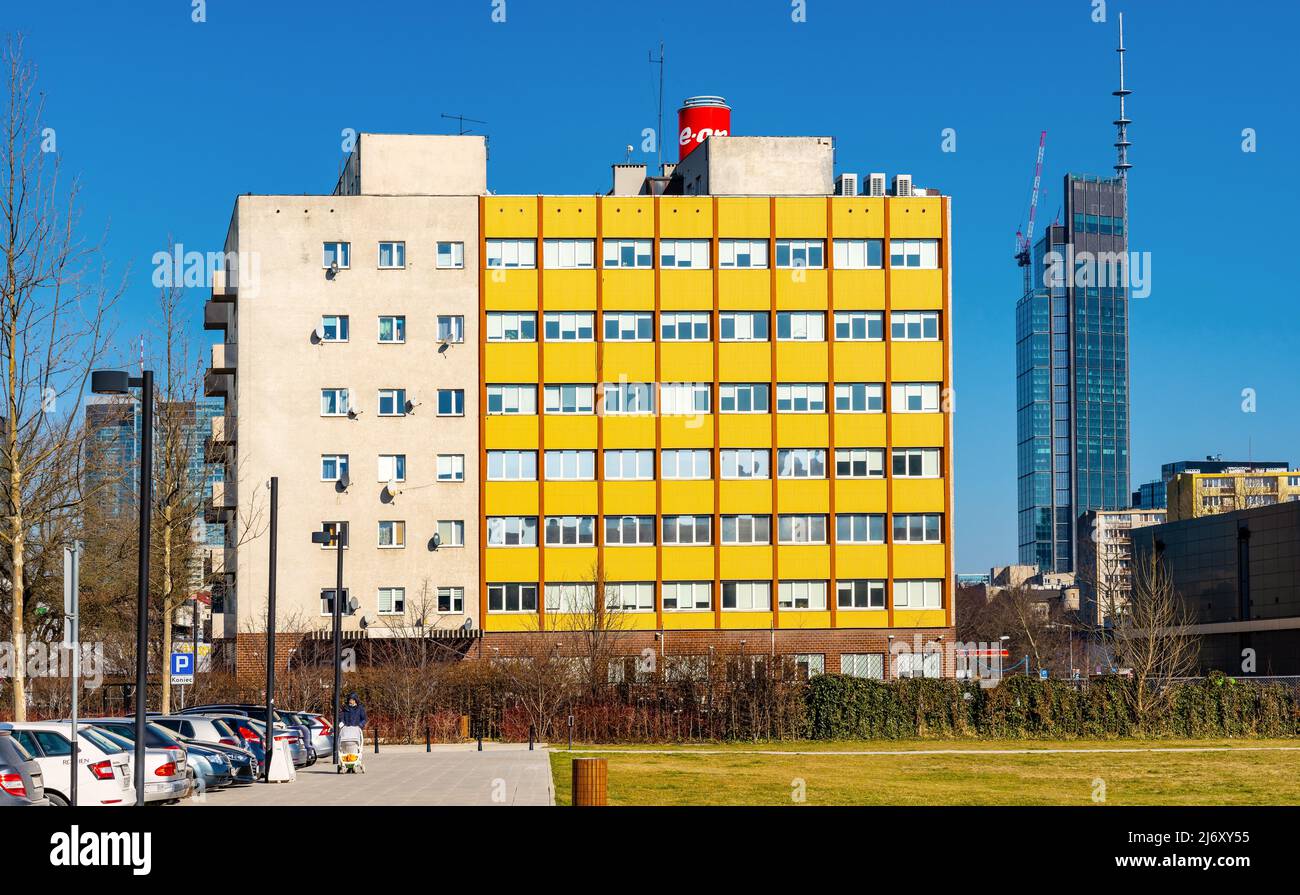 Warsaw, Poland - March 18, 2022: Technical Data Center building of E.ON ...