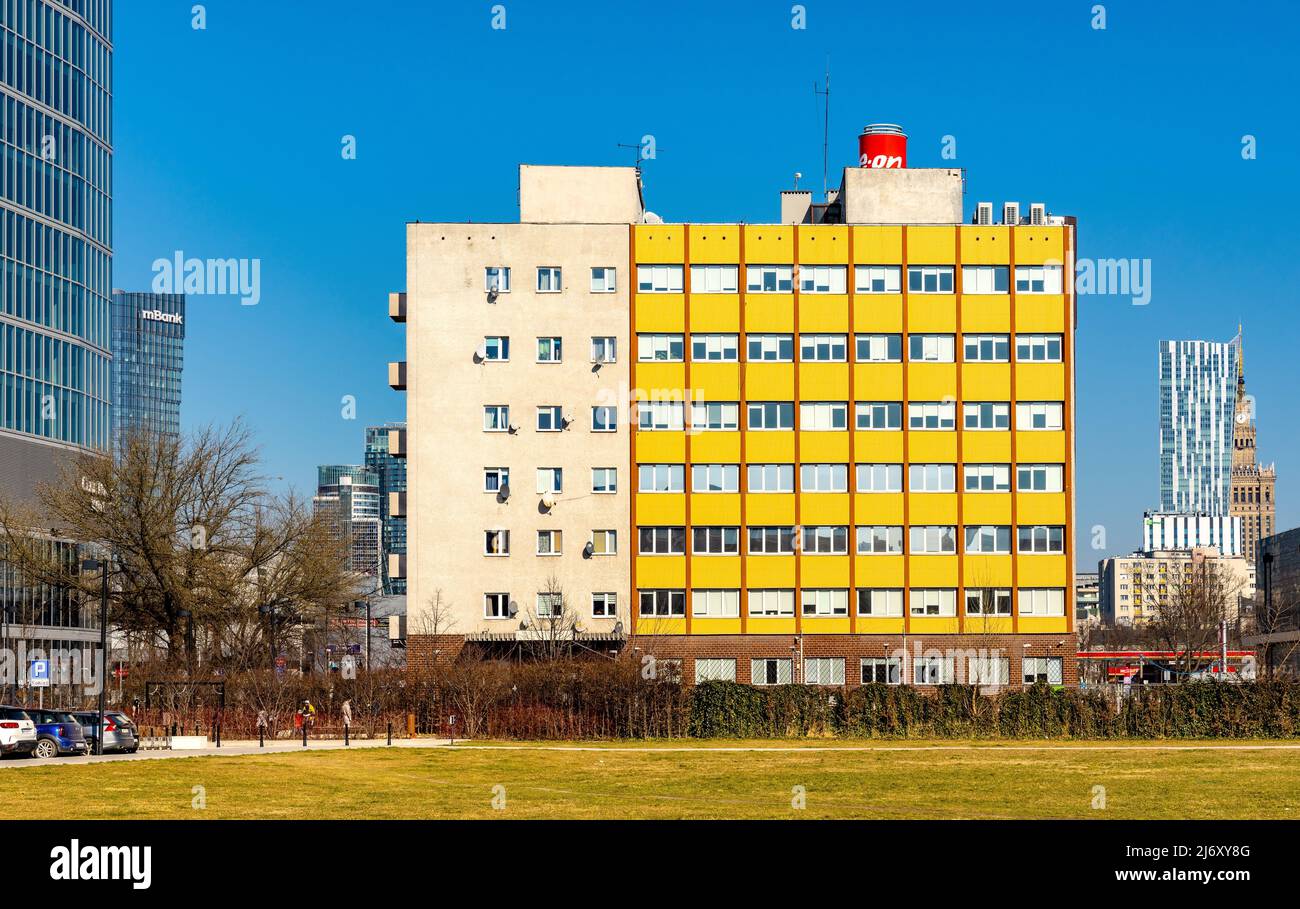 Warsaw, Poland - March 18, 2022: Technical Data Center building of E.ON ...