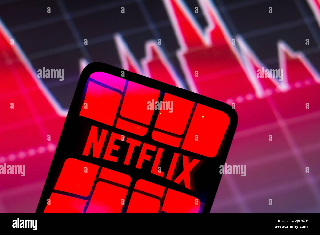 Photo illustration netflix logo hi-res stock photography and images - Alamy