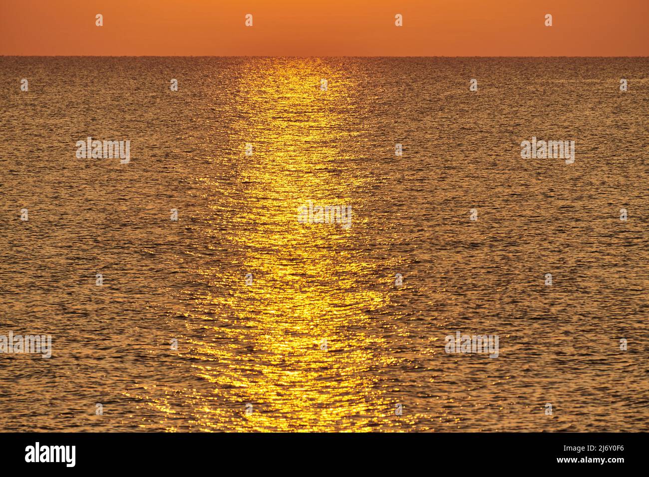 sunset at baltic sea vibrant scenery Stock Photo - Alamy