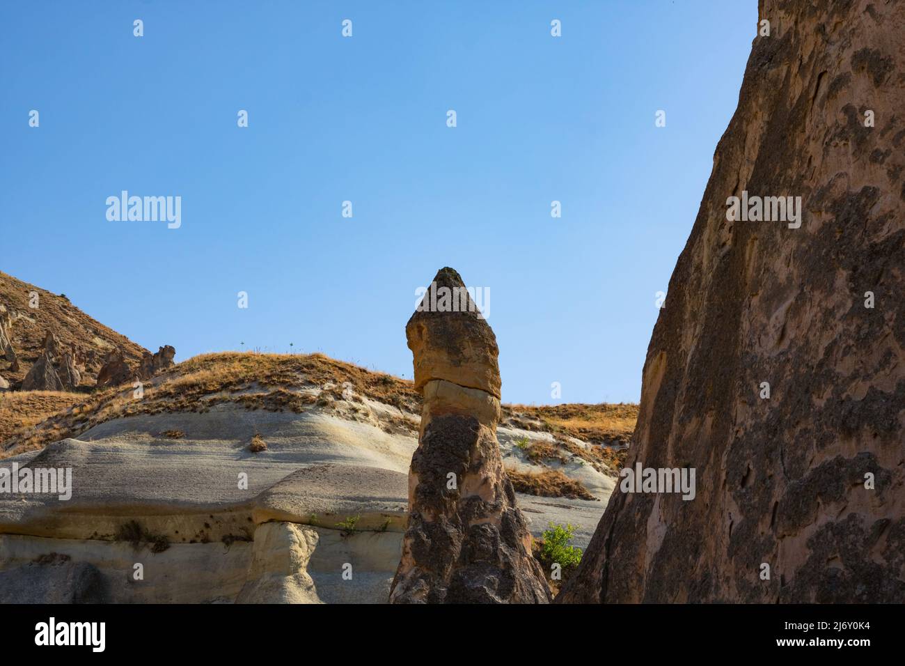 Travel to Cappadocia background photo. A fairy chimney in Pasabagi ...