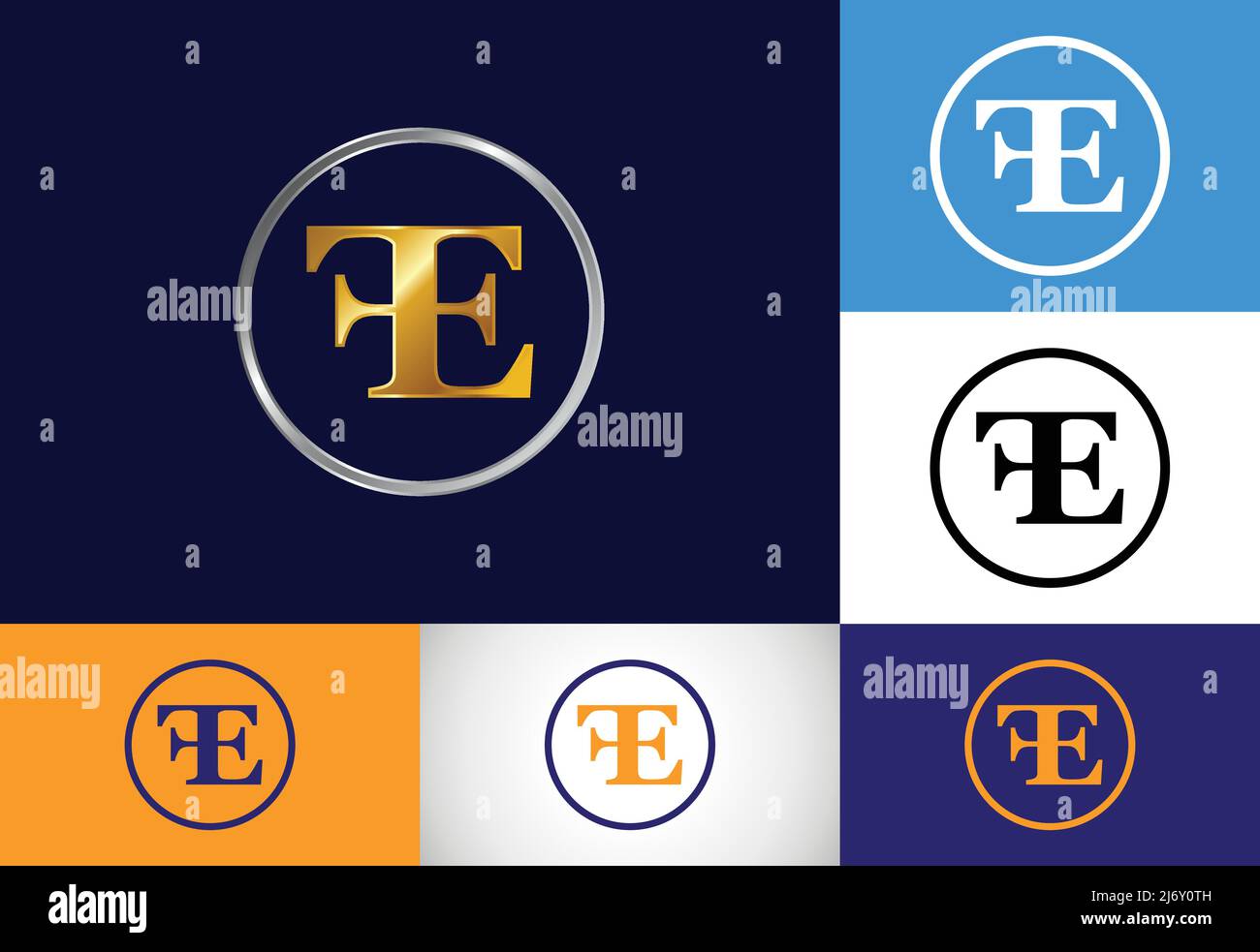 Initial Letter F E Logo Design Vector. Graphic Alphabet Symbol For ...