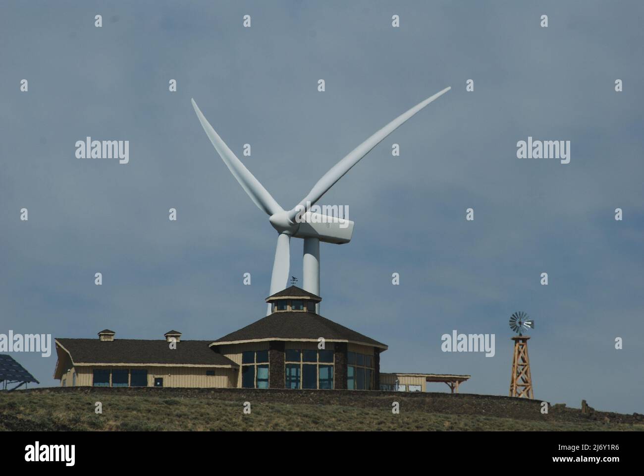 Wind farm array in Eastern Washington State Stock Photo - Alamy