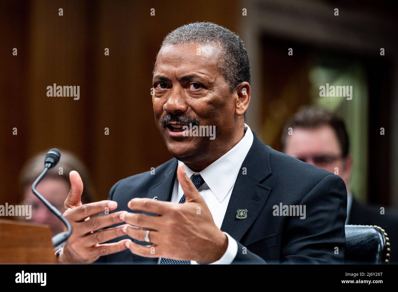 Randy Moore, Chief, U.S. Forest Service speaking at a hearing of the ...