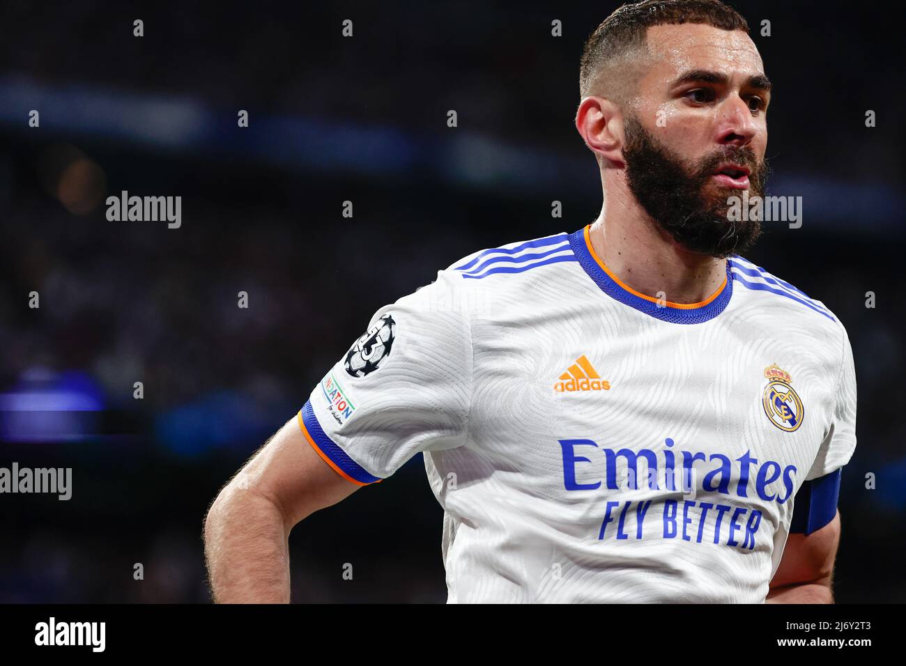 Spain. 04th May, 2022. Karim Benzema of Real Madrid during the UEFA ...