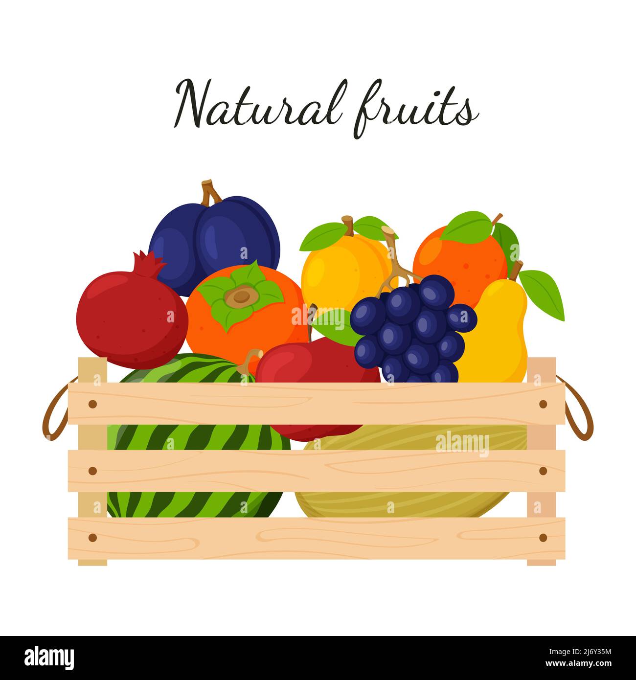Organic food concept box Stock Vector Images - Alamy