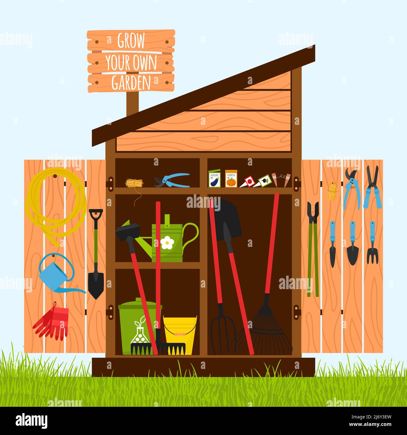 Outdoor storage yard Stock Vector Images - Alamy