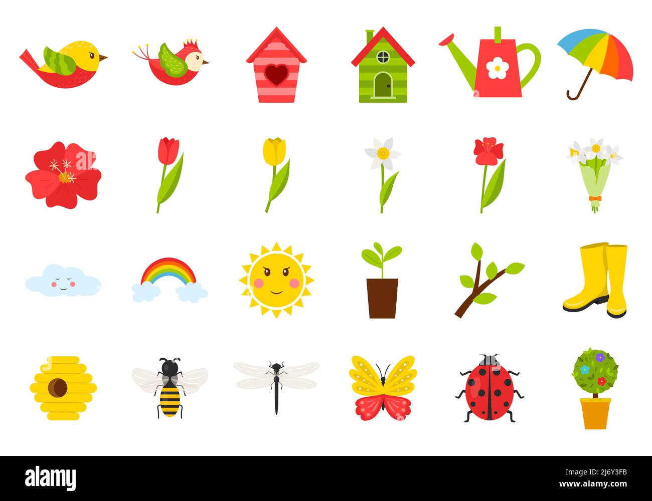 Spring weather insects Stock Vector Images - Alamy