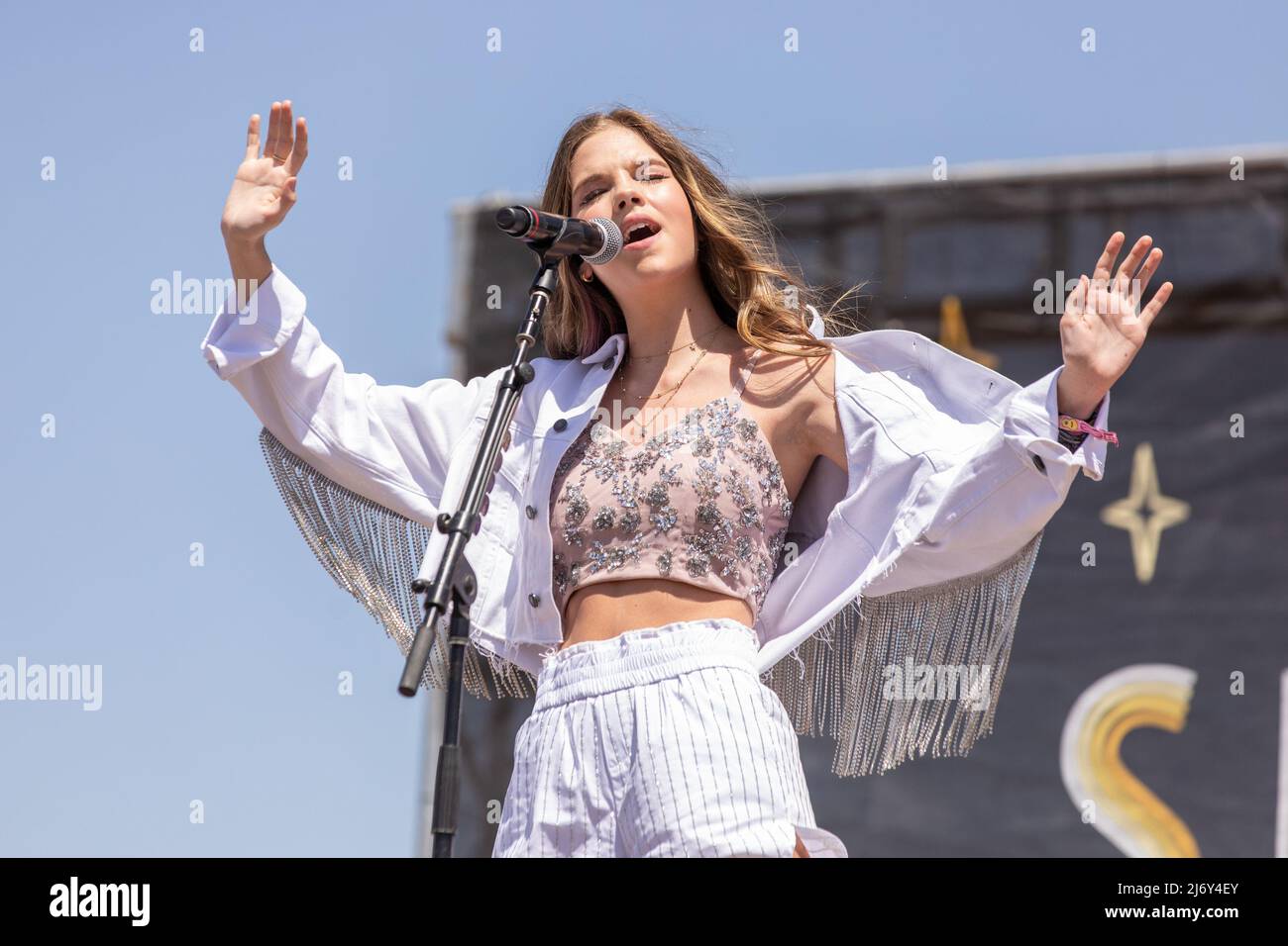 Callista Clark during Stagecoach Music Festival on May 1, 2022, at ...