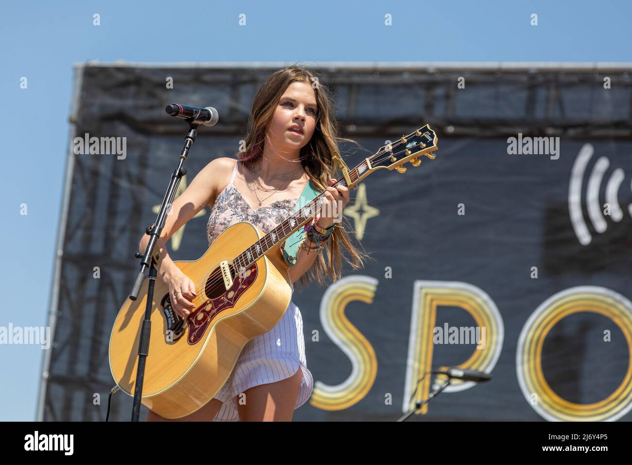 Callista Clark during Stagecoach Music Festival on May 1, 2022, at ...