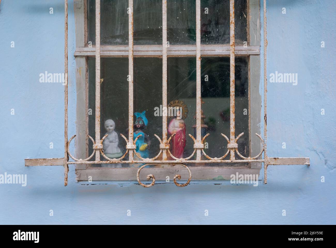 January 11, 2016 -- Havana, Cuba: A religious shrine in a house in ...