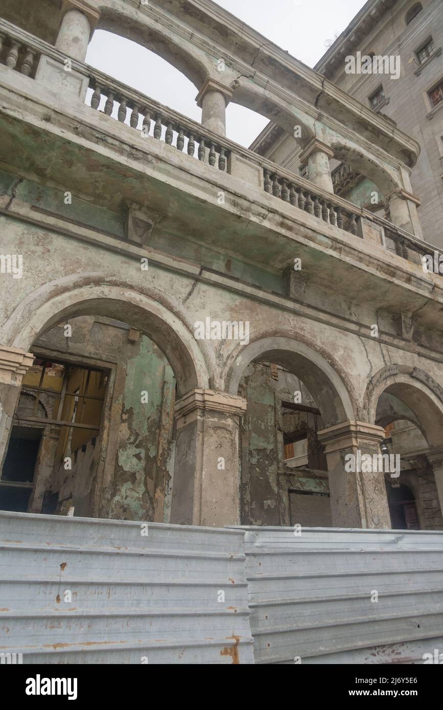 Havana, Cuba -Abandoned building in Havana. This building is due to be ...