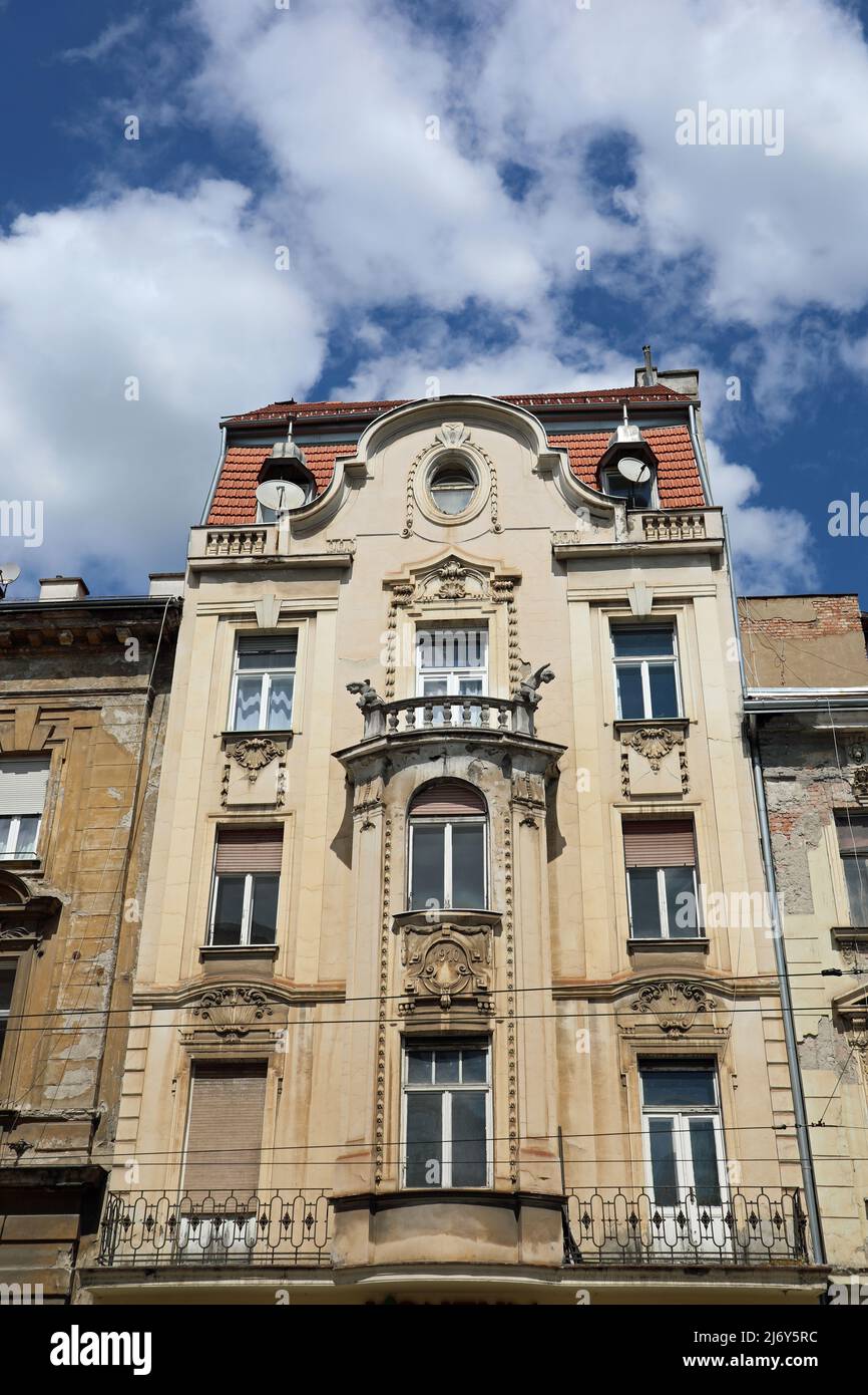 Building dated 1910 in Zagreb Stock Photo - Alamy