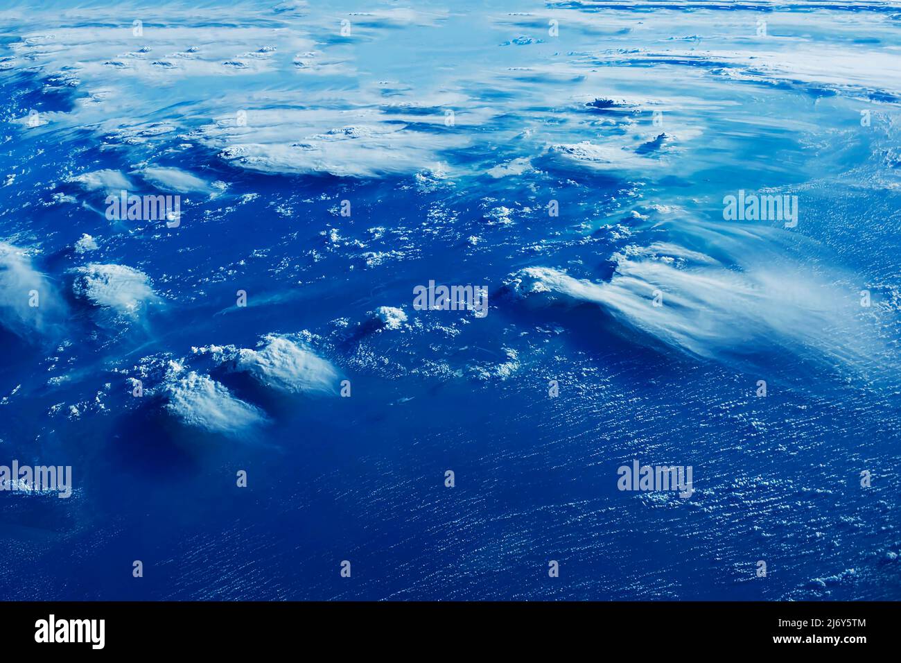 Earth's atmosphere from space. Elements of this image furnished by NASA ...