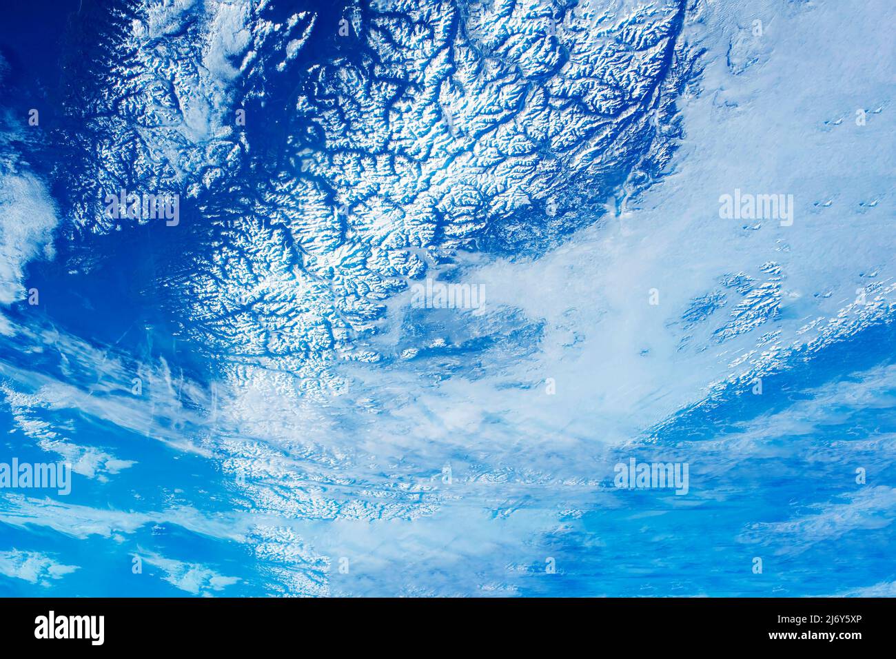 Planet ice from space. Elements of this image furnished by NASA. High ...
